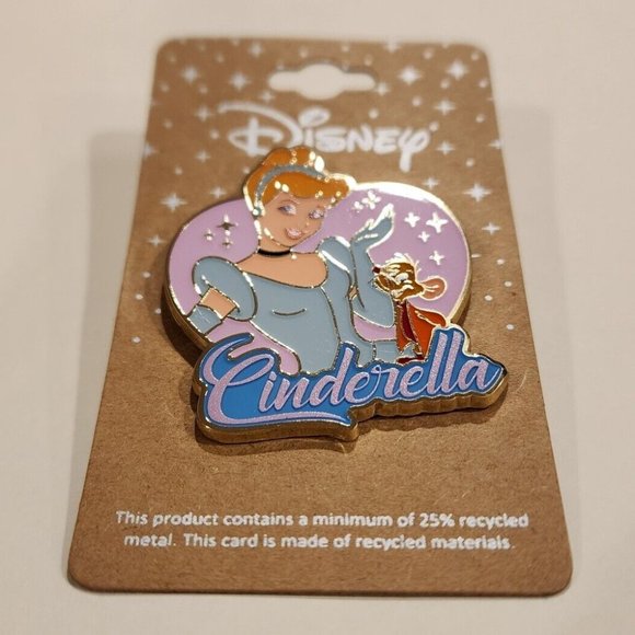 Disney | Accessories | Disney Princess Cinderella Jaq Mouse Pink Heart ...